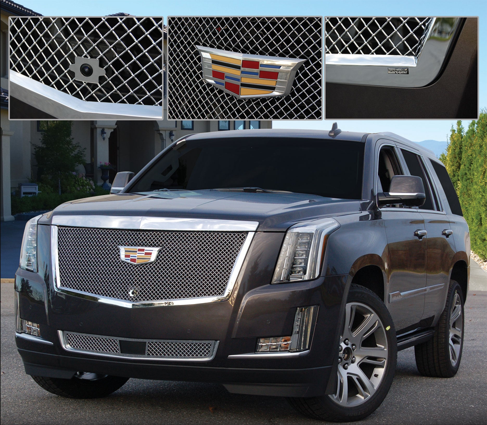 E&G CLASSICS ~ 2015.5 - 2020 Cadillac Escalade HEAVY Mesh Style Grille ...