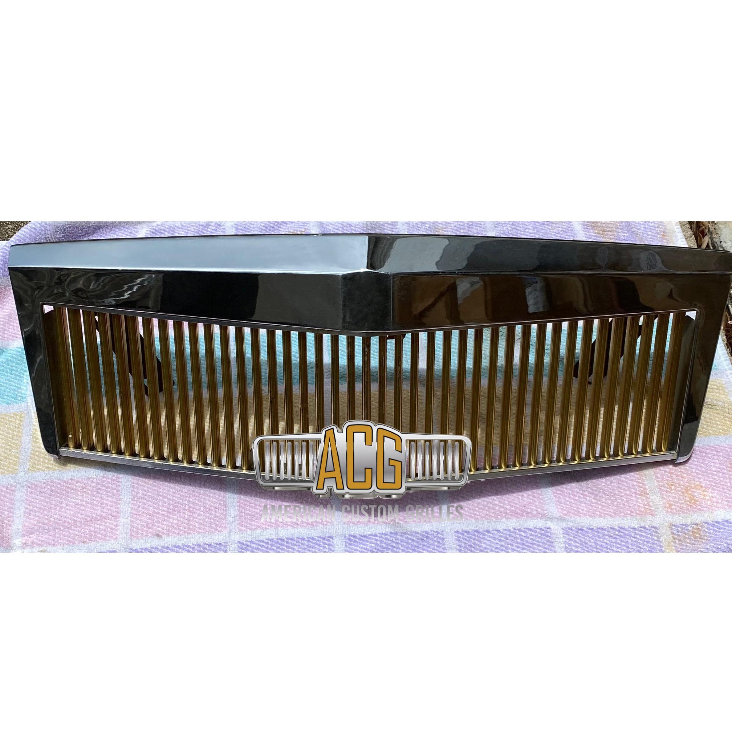 E&G CLASSICS ~ 1991 - 1993 Cadillac C-Car Deville Fleetwood FWD Vertical Gold Grille USED ...